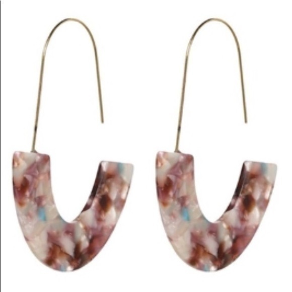 Jewelry | Multi Colorful Acrylic Ear Wire Hoops Hooks | Poshmark